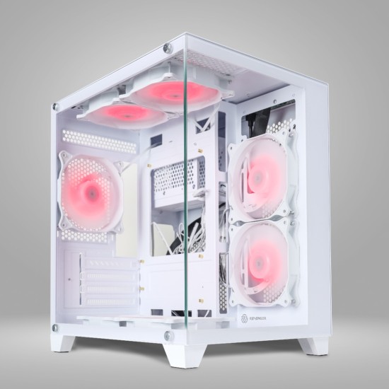 Revenger Base Dynamic Mini 5 ARGB Mid Tower White Micro ATX Case